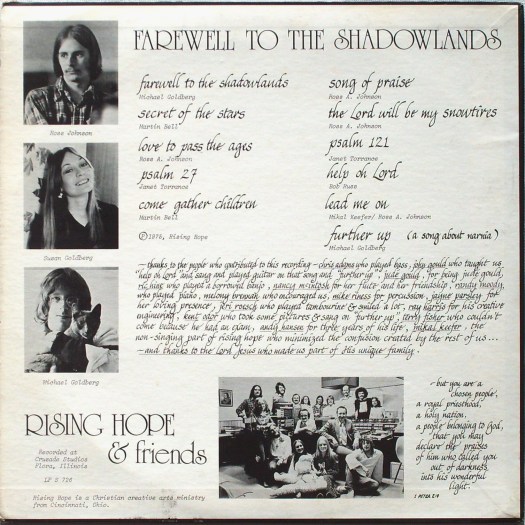 Rising Hope: Farewell to the Shadowlands and Where the Songs Come From ...