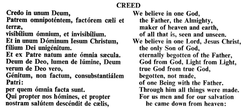 The “I” and the “We” of the Creed – Positive Infinity