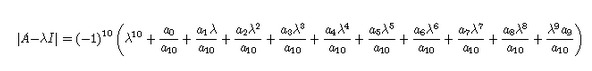 Determining the Characteristic Polynomial of the Companion Matrix by ...